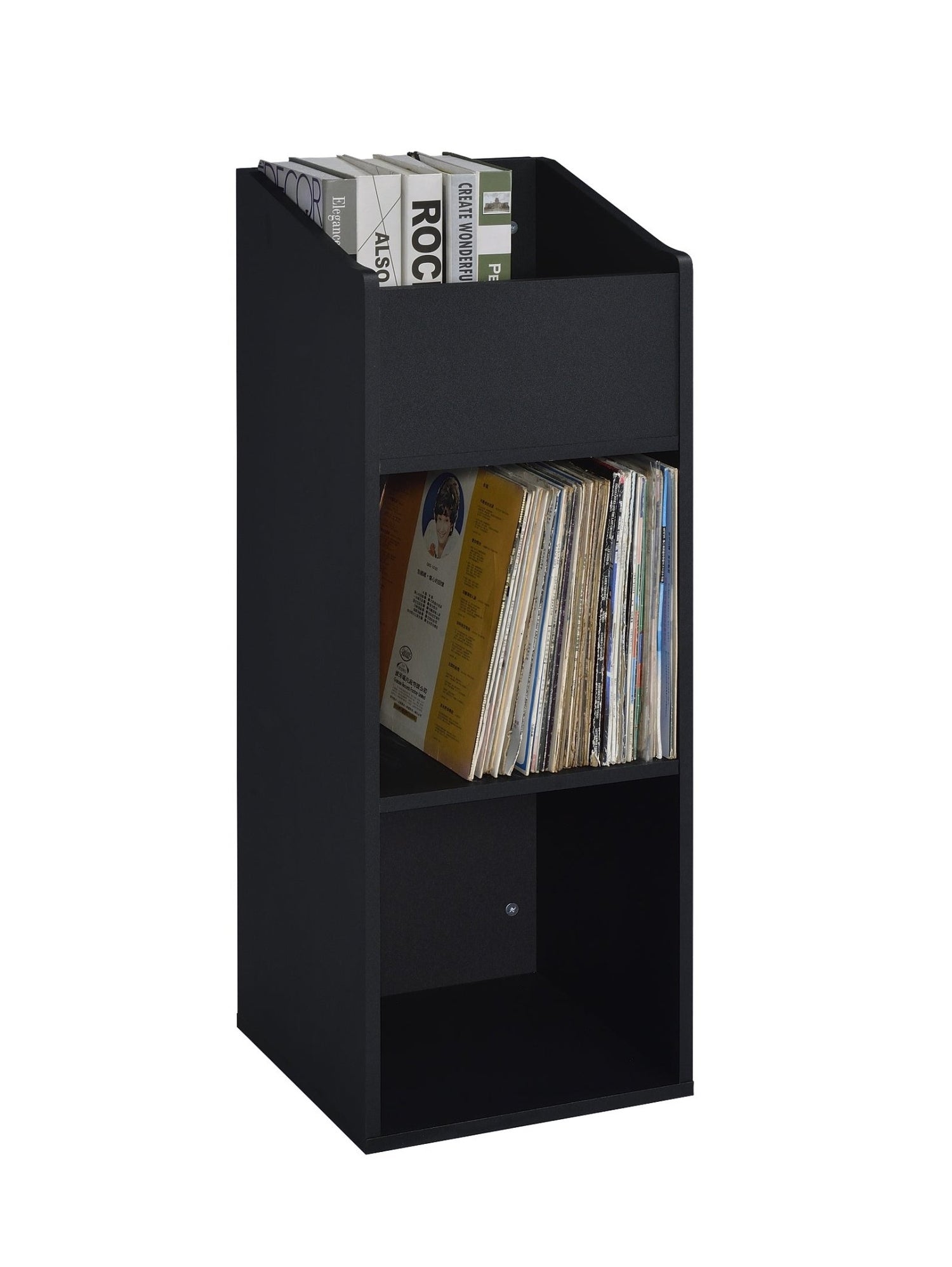 Musiea BX240 Vinyl Record Storage Rack for Albums, Magazine Display, B