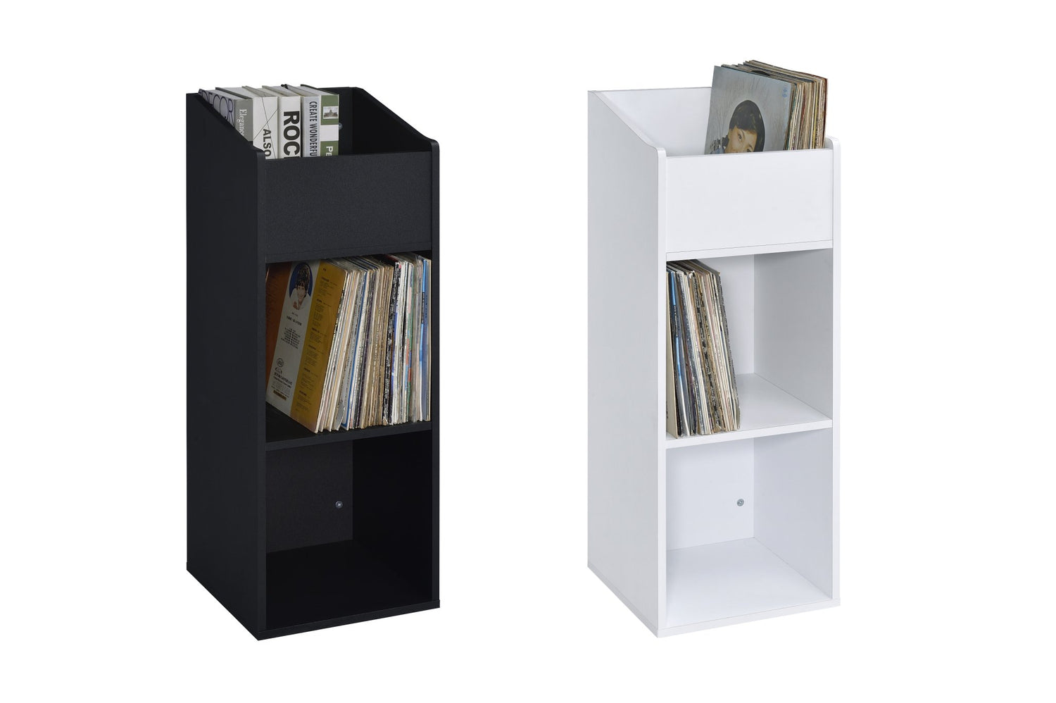 Musiea BX240 Vinyl Record Storage Rack for Albums, Magazine Display, B
